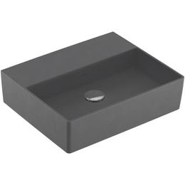 Villeroy & Boch Villeroy & Boch Memento 2.0 Waschtisch 4A225FI4 50 x 42 cm, Graphite C-plus, ohne Hahnloch, ohne &Uuml;berlauf