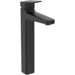 Ideal Standard CeraPlan Waschtischarmatur BD238XG Ausladung 138mm, mit verl&auml;ngertem Sockel, silk black, mit Metall-Ablaufgarnitur