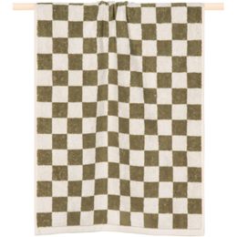 Strandtuch Pad, B:100cm L:180cm, grün, Frottee, Frottee, Handtücher, "Chess", Made in Europe