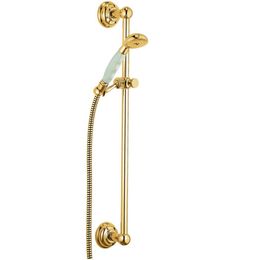 Kludi Adlon Brausegarnitur 2710345 vergoldet, mit Wandstange 600 mm