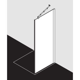 Kermi Pasa XP Seitenwand PXTWD103201PK 103x200cm, silber mattglanz, ESG klar Clean, auf Duschplatz