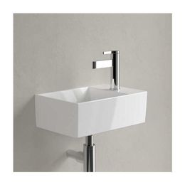 Villeroy & Boch Villeroy & Boch Memento 2.0 Handwaschbecken 43234001 40 x 26 cm, wei&szlig; alpin, mit Hahnloch, ohne &Uuml;berlauf