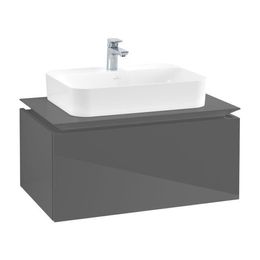 Villeroy & Boch Villeroy & Boch Legato Waschtischunterschrank B75300FP 80x38x50cm, Glossy Grey
