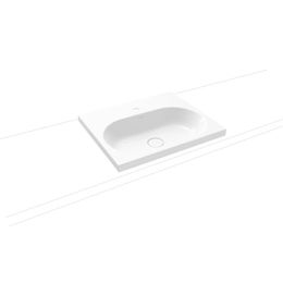 Kaldewei Centro Aufsatzwaschtisch 902806013001 3055, 60x50x4cm, weiss, Perl-Effekt, 1 Hahnloch