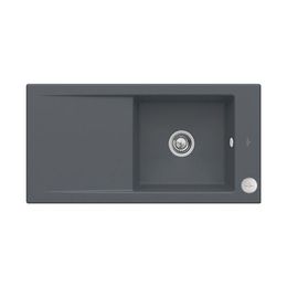 Villeroy & Boch Villeroy und Boch Timeline 60 Flat Fl&auml;chenb&uuml;ndige Sp&uuml;le 67902Fi4 mit Ablaufgarnitur und Exzenterbet&auml;tigung, Graphit