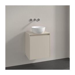 Villeroy & Boch Villeroy und Boch Collaro Waschtischunterschrank C149B0VN 50x54,8x38cm, Waschtisch mittig, LED-Beleuchtung 3,4 W, cashmere grey