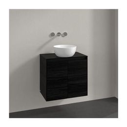 Villeroy & Boch Villeroy und Boch Collaro Waschtischunterschrank C15000AB 60x54,8x38cm, Waschtisch mittig, black oak