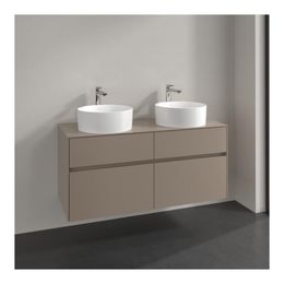 Villeroy & Boch Villeroy und Boch Collaro Waschtischunterschrank C044B0VM 120x54,8x50cm, f&uuml;r 2 Waschtische, LED-Beleuchtung 8,8W, taupe