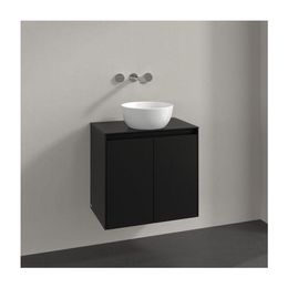 Villeroy & Boch Villeroy und Boch Collaro Waschtischunterschrank C15000VL 60x54,8x38cm, Waschtisch mittig, volcano black