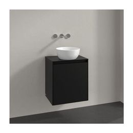 Villeroy & Boch Villeroy und Boch Collaro Waschtischunterschrank C148B0VL 50x54,8x38cm, Waschtisch mittig, LED-Beleuchtung 3,4 W, volcano black