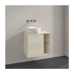 Villeroy & Boch Villeroy und Boch Collaro Waschtischunterschrank C152B0AA 60x54,8x38cm, Waschtisch links, LED-Beleuchtung 2,9 W, white oak