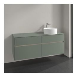 Villeroy & Boch Villeroy und Boch Collaro Waschtischunterschrank C047B0AF 140x54,8x50cm, Waschtisch rechts, LED-Beleuchtung 10,4W, soft green