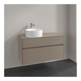 Villeroy & Boch Villeroy und Boch Collaro Waschtischunterschrank C039B0VM 100x54,8x50cm, Waschtisch links, LED-Beleuchtung 7,3 W, taupe