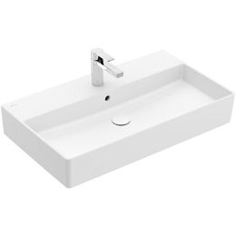 Villeroy & Boch Villeroy & Boch Memento 2.0 Waschtisch 4A2280RW 80 x 47 cm, Stone White C-plus, mit Hahnloch, mit &Uuml;berlauf