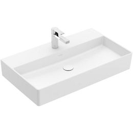 Villeroy & Boch Villeroy & Boch Memento 2.0 Waschtisch 4A2281RW 80 x 47 cm, Stone White C-plus, mit Hahnloch, ohne &Uuml;berlauf