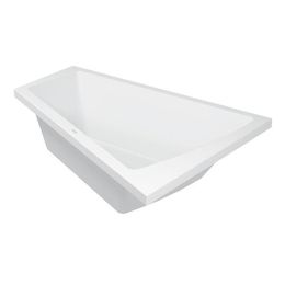 Duravit Paiova Badewanne 700215000000000 170 x 130 x 46 cm, Einbauversion, 1 R&uuml;ckenschr&auml;ge rechts, wei&szlig;