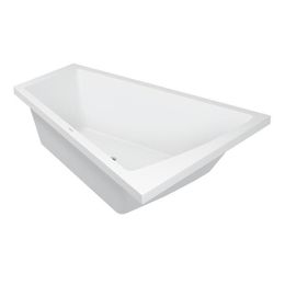 Duravit Paiova Badewanne 700217000000000 180 x 140 x 46 cm, Einbauversion, 1 R&uuml;ckenschr&auml;ge rechts, wei&szlig;