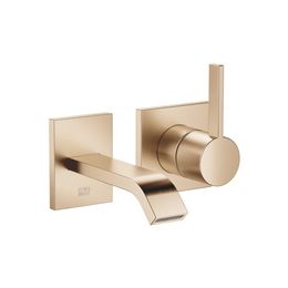 Dornbracht IMO Waschtisch-Wandarmatur 36861671-27 ohne Ablaufgarnitur, Light Gold geb&uuml;rstet