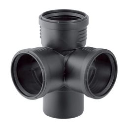 Geberit Silent PP Eckabzweig 390459141 DN 90/90/90, 87,5Grad, schalloptimiert
