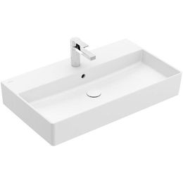 Villeroy & Boch Villeroy & Boch Memento 2.0 Waschtisch 4A228GRW 80 x 47 cm, Stone White C-plus, mit Hahnloch, mit &Uuml;berlauf