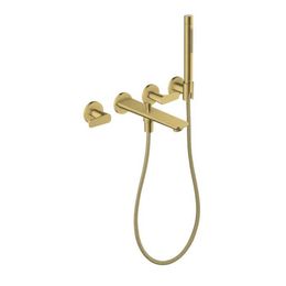 Hansgrohe Axor Citterio C Wannen-3-Loch-Armatur 49480990 ohne Struktur, polished gold optic, Unterputz, Wandmontage