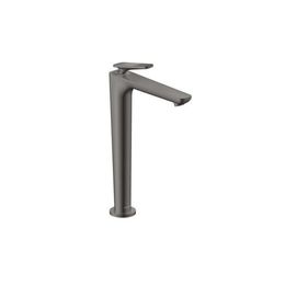 Hansgrohe AXOR Citterio C 250 Waschtischarmatur 250 49051330 mit CoolStart mit Ablaufgarnitur - Cubic cut, Polished Black Chrome