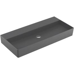 Villeroy & Boch Villeroy & Boch Memento 2.0 Waschtisch 4A22A3I4 100 x 47 cm, Graphite C-plus, ohne Hahnloch, ohne &Uuml;berlauf