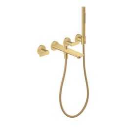 Hansgrohe Axor Citterio C Wannen-3-Loch-Armatur 49480250 ohne Struktur, brushed goldb optik, Unterputz, Wandmontage