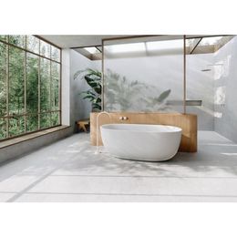 Kaldewei MEISTERST&Uuml;CK OYO DUO Badewanne 205043511001 Invisible Grip, 163x77cm, Schallschutz, Ablauf, gl&auml;nzend, alpinwei&szlig;