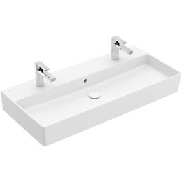 Villeroy & Boch Villeroy & Boch Memento 2.0 Waschtisch 4A22A4RW 100 x 47 cm, Stone White C-plus, mit Hahnloch, mit &Uuml;berlauf