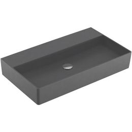 Villeroy & Boch Villeroy & Boch Memento 2.0 Waschtisch 4A2283I4 80 x 47 cm, Graphite C-plus, ohne Hahnloch, ohne &Uuml;berlauf