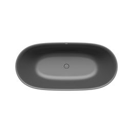 Kaldewei Meisterst&uuml;ck OYO DUO Badewanne freistehend 1050-4035 205043540676 163 x 77 cm, ohne &Uuml;berlauf, schwarz matt 100