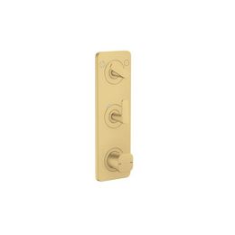 Hansgrohe Axor Citterio C Thermostatmodul 380/120, 49700250 Unterputz, 2 Verbraucher, Brushed Gold Optic