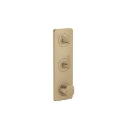 Hansgrohe Axor Citterio C Thermostatmodul 49701140 cubic cut, brushed bronze, Unterputz, mit Platte