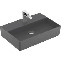 Villeroy & Boch Villeroy & Boch Memento 2.0 Waschtisch 4A2261I4 60 x 42 cm, Graphite C-plus, mit Hahnloch, ohne &Uuml;berlauf