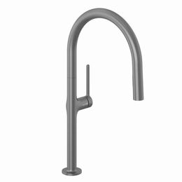 Kludi REEF K&uuml;chenarmatur 50851N275 herausziehbare Geschirrbrause, Brushed Gunmetal