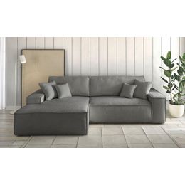 Ecksofa OTTO HOME, B:267cm H:85cm T:167cm, grau, Bezugstoff aus 90% recyceltem Material ;Aqua Clean ;Gramatur 580g/ qm +/- 5%, Wohnzimmer, Sofas,