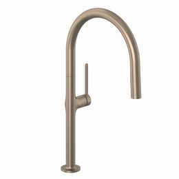 Kludi REEF K&uuml;chenarmatur 50851N175 herausziehbare Geschirrbrause, Brushed Bronze