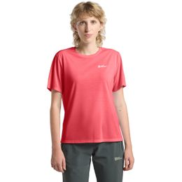 Jack Wolfskin Damen Funktionsshirt "VONNAN S/S T W", orange, Gr. L, Obermaterial: 100% Polyester, Shirts