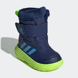 Jungen Winterstiefel "WINTERPLAY KIDS STIEFEL", adidas Sportswear, Gr. 23, blau, Synthetik, Textil, Schuhe, Snowboots, Winterboots, Winterschuhe, f&uuml;r