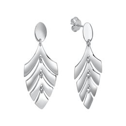 Vivance Damen Paar Ohrstecker "925 Silber rhodiniert poliert", one-size, Silber 925 (Sterlingsilber), wei&szlig;, Silber 925 (Sterlingsilber), Ohrringe