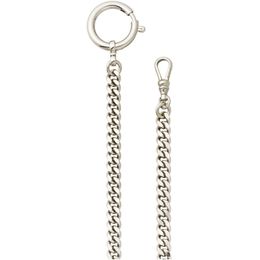 Regent Uhren REGENT Damen Taschenuhrenkette "P-43", silber, Messing, B:6mm L:30cm, Schmuck-Wechselteile, Damen, Herren, unsisex, ideal auch als Geschenk, Schmuck