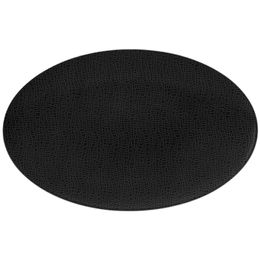 Seltmann Weiden Servierplatte "Servierplatte Life Fashion 40x26 cm", schwarz, Servierplatten