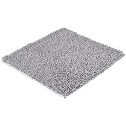 Badematte Kleine Wolke, H:25mm, grau, Baumwolle, Polyester, Badematten, "Dana", Badteppich, Uni Farben, quadratisch & rechteckig erh&auml;ltlich