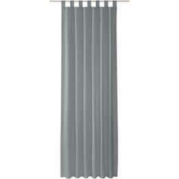 Vorhang Tom Tailor HOME, B:140cm H:255cm, grau, Baumwolle, Wohnzimmer, Gardinen, "Dove", blickdicht