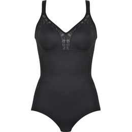 Naturana Damen Body "Solutions", schwarz, Gr. 95, unifarben, Obermaterial: 81% Polyamid, 19% Elasthan. Spitze: 64% Polyamid, 36% Elasthan, Bodys,