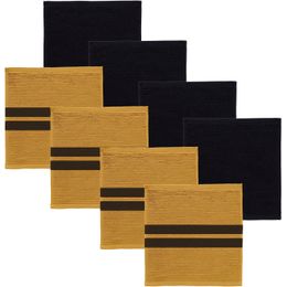 Sp&uuml;ltuch DDDDD, B:30cm L:30cm, gelb, 100% Baumwolle, Geschirrt&uuml;cher, "Kombi-Set Basic & Baxter, 30x30 cm, aus 100% Baumwolle", optimale