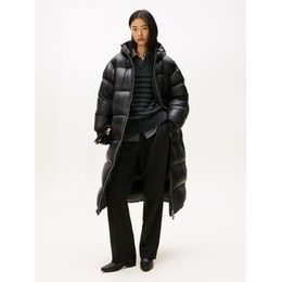 Tommy Hilfiger Damen Daunenmantel "SUPER LIGHT HW DOWN RLX MAXI", schwarz, Gr. L, unifarben, Steppware, Obermaterial: 100% Polyamid. F&uuml;llung: 100%