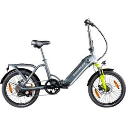 Zündapp ZÜNDAPP E-Bike "ZT20R", 35cm, 20 Zoll (50,80cm), grau, Elektrofahrräder, Pedelec, Elektrofahrrad für Damen u. Herren