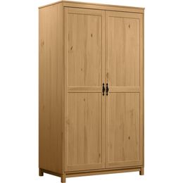 Kleiderschrank Home Affaire, B:108cm H:194cm T:60cm, gelb, Massivholz, Kinderzimmer, Schränke, "Sandnes Kieferschrank Schlafzimmer Schrank TOPSELLER